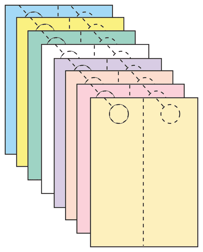 Pastel Assorted 2-Up Door Hanger Sheets | Multipurpose Copy Paper ...