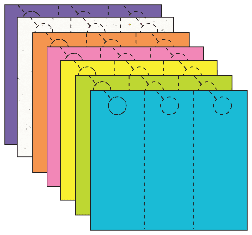 Bright Assorted 3-Up Door Hanger Sheets | Multipurpose Copy Paper ...