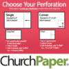 Astrobright Perforated 8.5 x 14 24/60 Bright Paper 500 Sheets/Ream ...