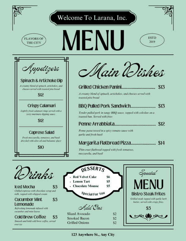 Premium Restaurant Menu Paper | Food Service Paper
