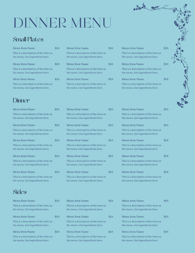 Premium Restaurant Menu Paper | Food Service Paper