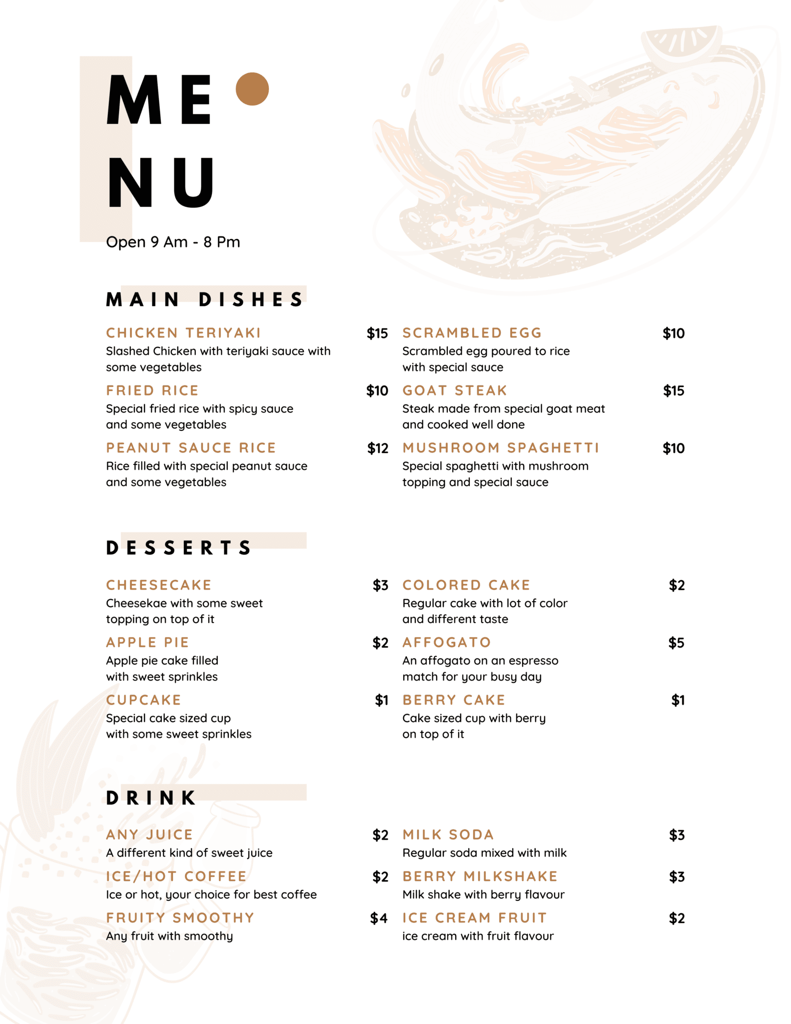 Premium Restaurant Menu Paper | Food Service Paper