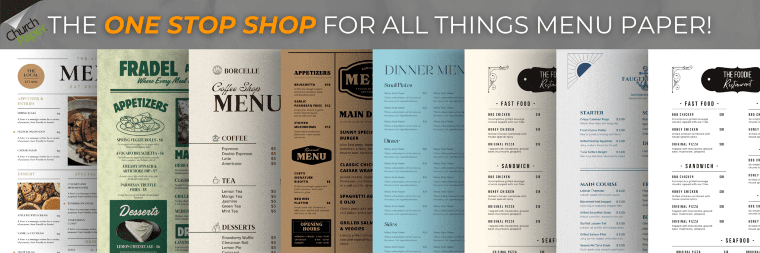 5 Best Restaurant Menu Paper Options for Durability and Style